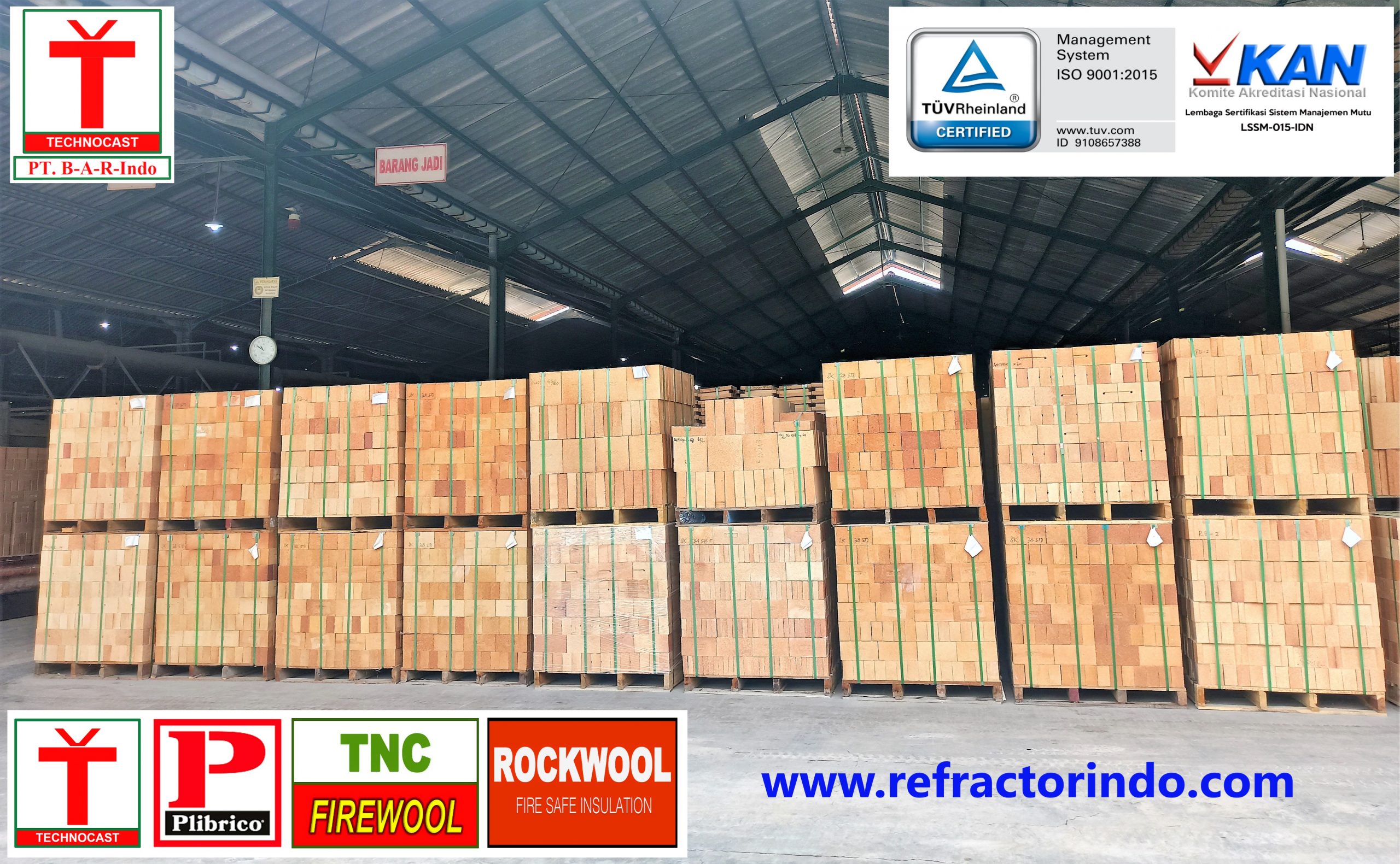 Pabrik Bata Tahan Api - PT BENTENG API REFRACTORINDO